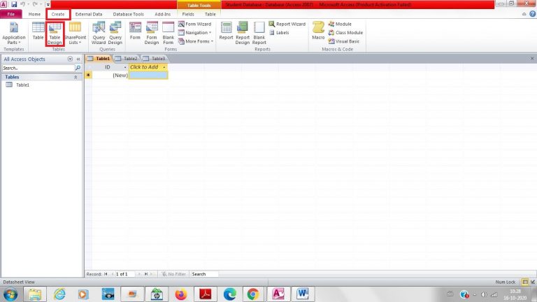 Introduction to Database and MS-Access